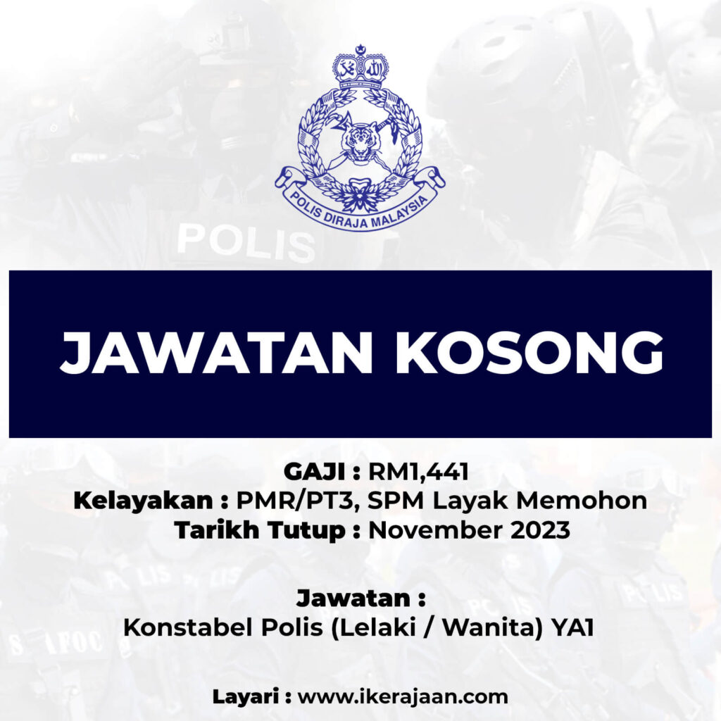 PDRM Buka Pengambilan Besar-Besaran Tahun 2023/2024
